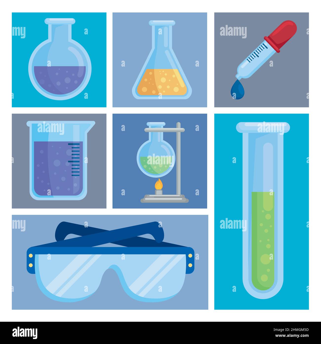 icons of lab chemistry Stock Vector Image & Art - Alamy