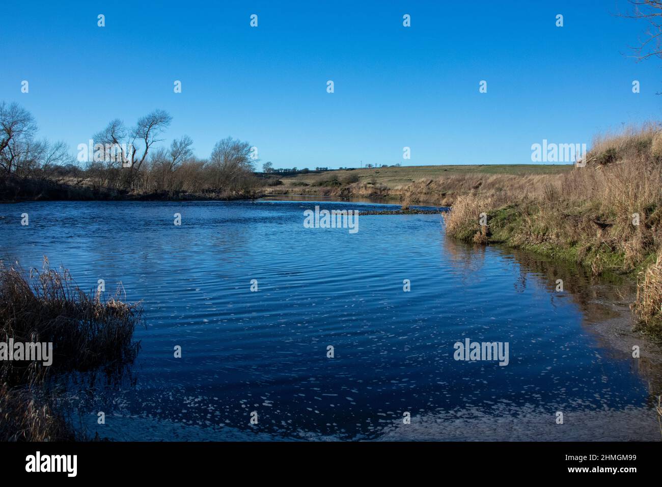 River Wear on a crisp winter's day Stock Photo - Alamy