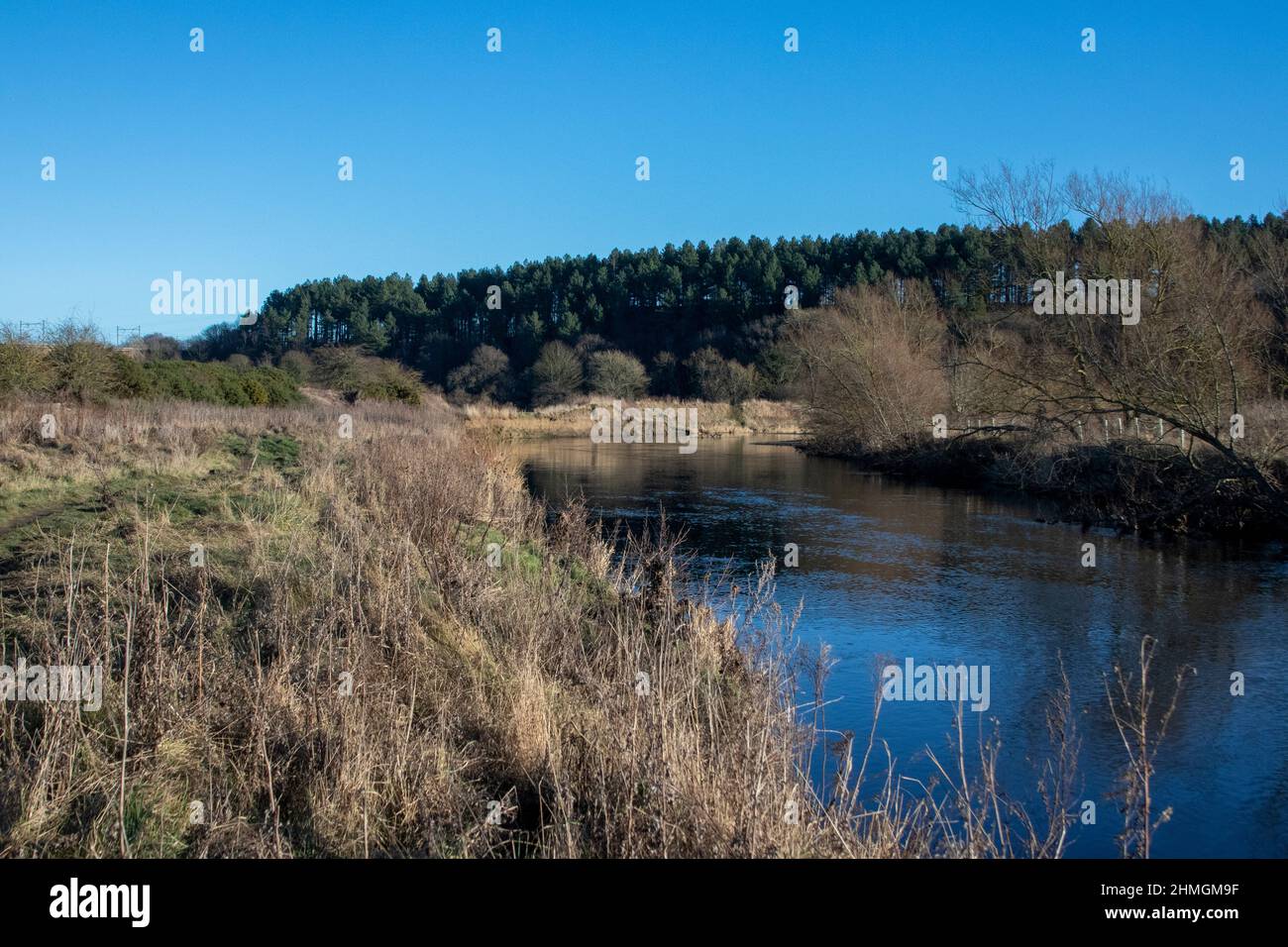 River Wear on a crisp winter's day Stock Photo - Alamy