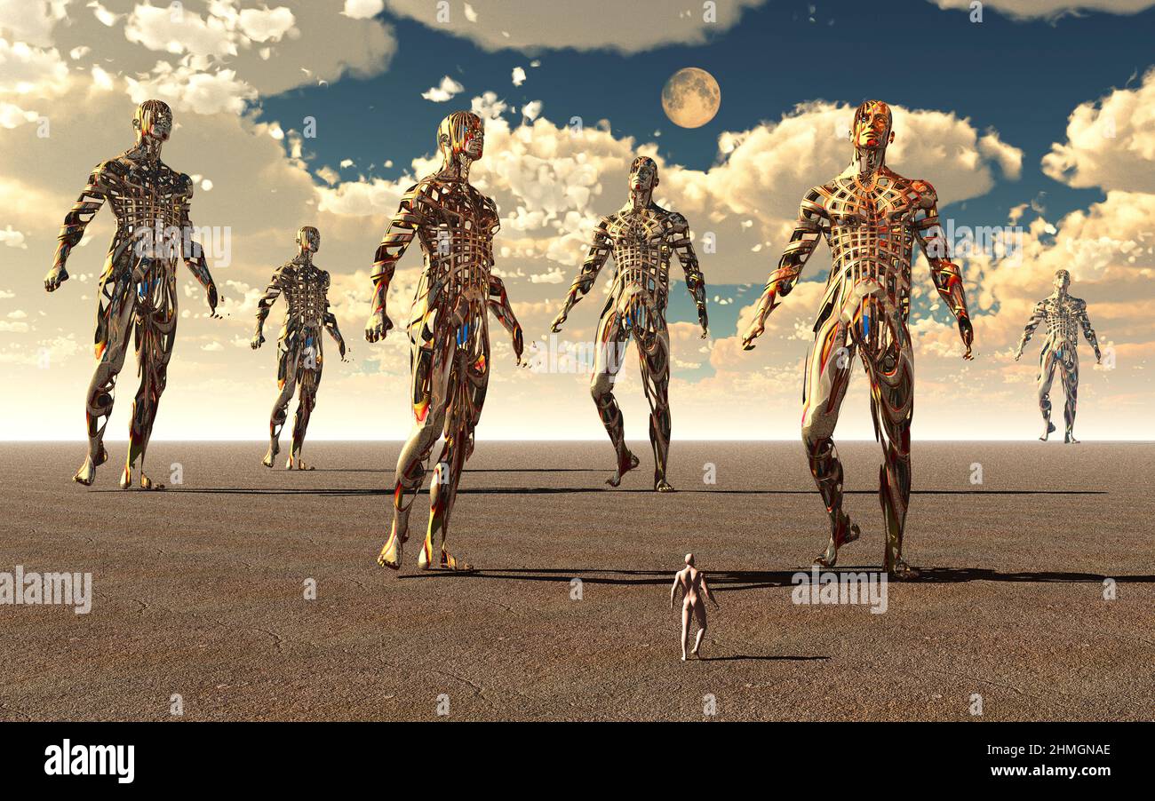 Man & Machines Stock Photo - Alamy