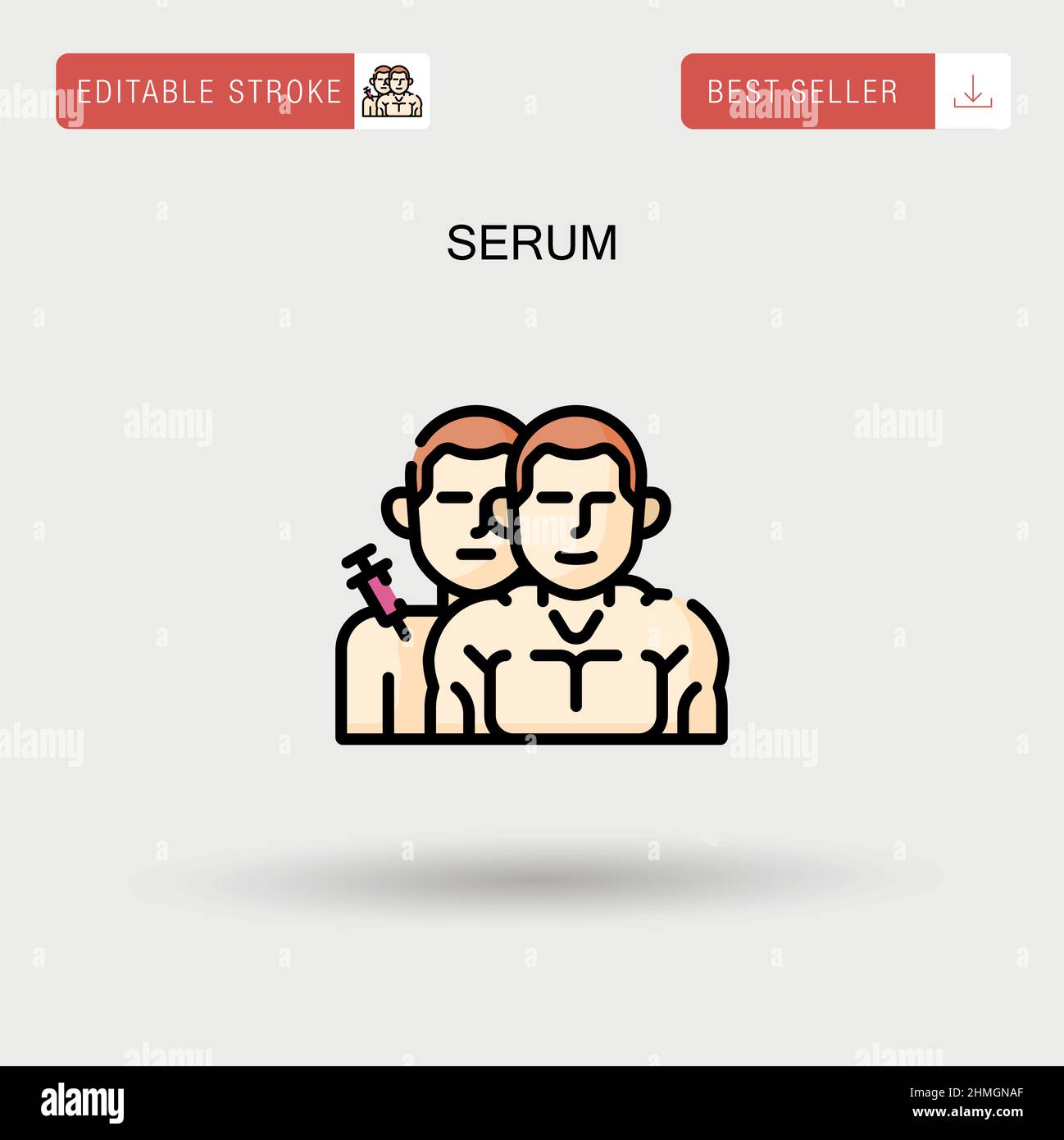 Serum therapy Stock Vector Images - Alamy