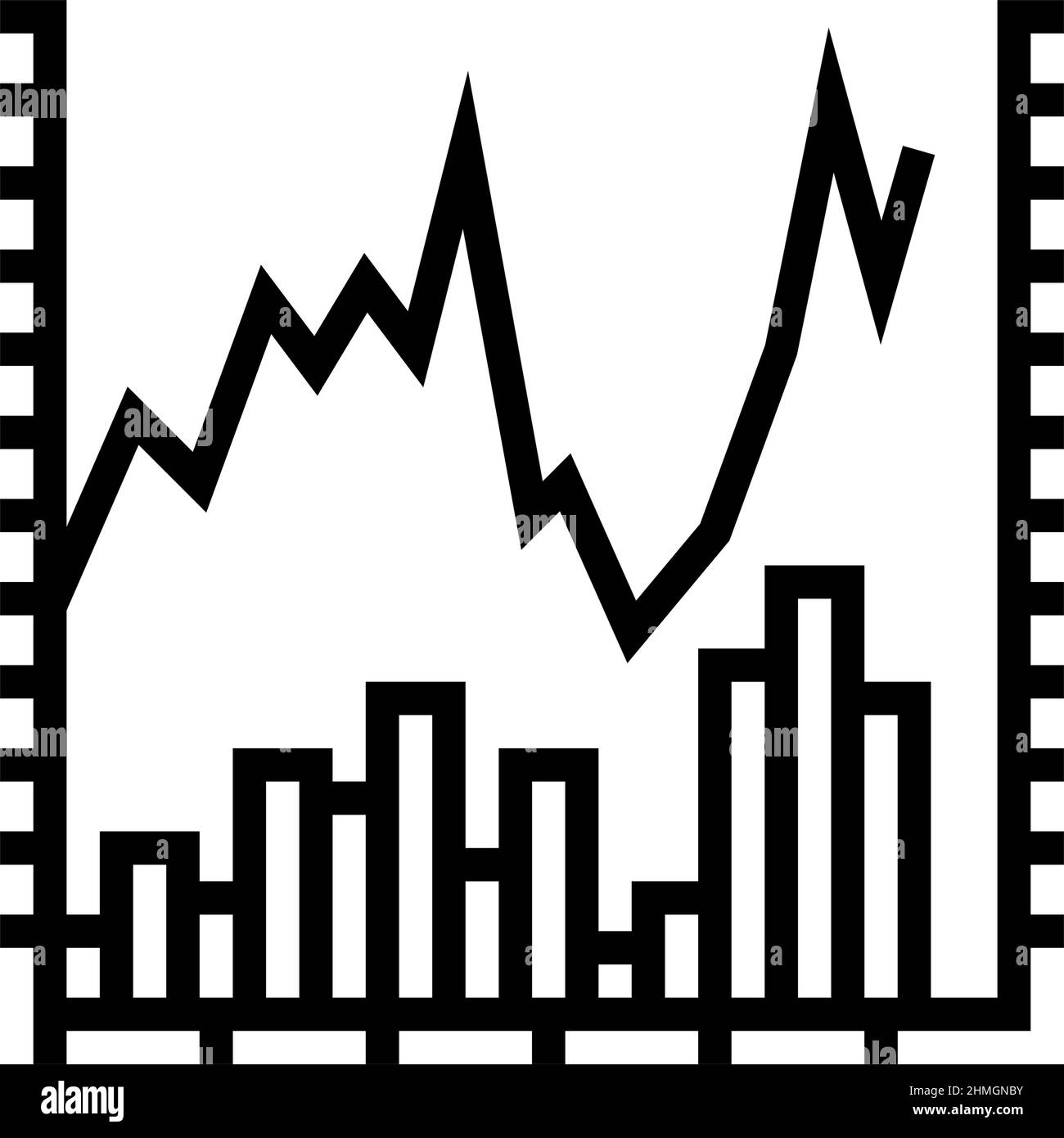 stock chart line icon vector illustration Stock Vector Image & Art - Alamy