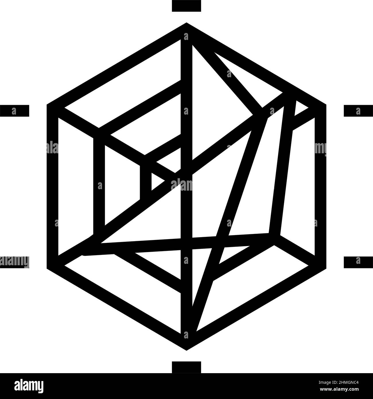 spider chart line icon vector illustration Stock Vector Image & Art - Alamy