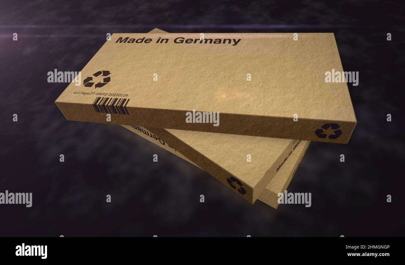 Made in Germany box production line. Manufacturing and delivery ...