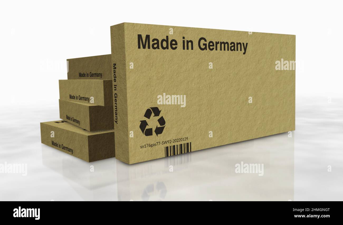 Made in Germany box production line. Manufacturing and delivery ...