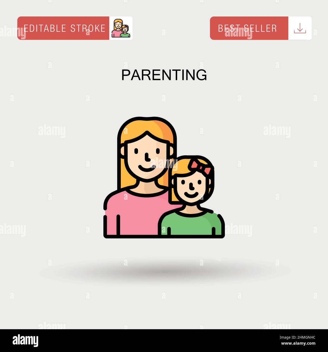 Father talking to baby Stock Vector Images - Alamy