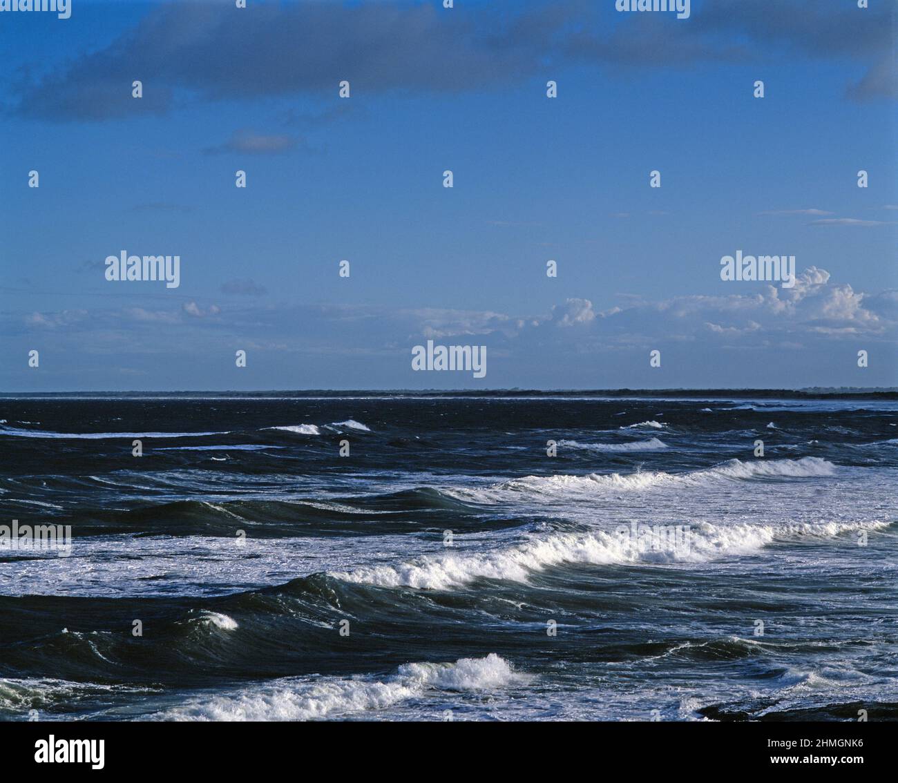British Isles. English Channel from Platte Saline beach. Alderney ...