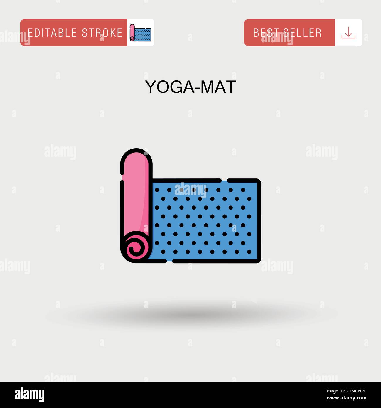 Beautiful yoga mat Stock Vector Images - Alamy