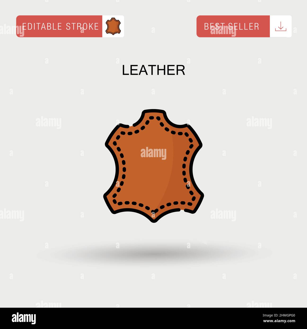 Old vintage leather cover Stock Vector Images - Alamy