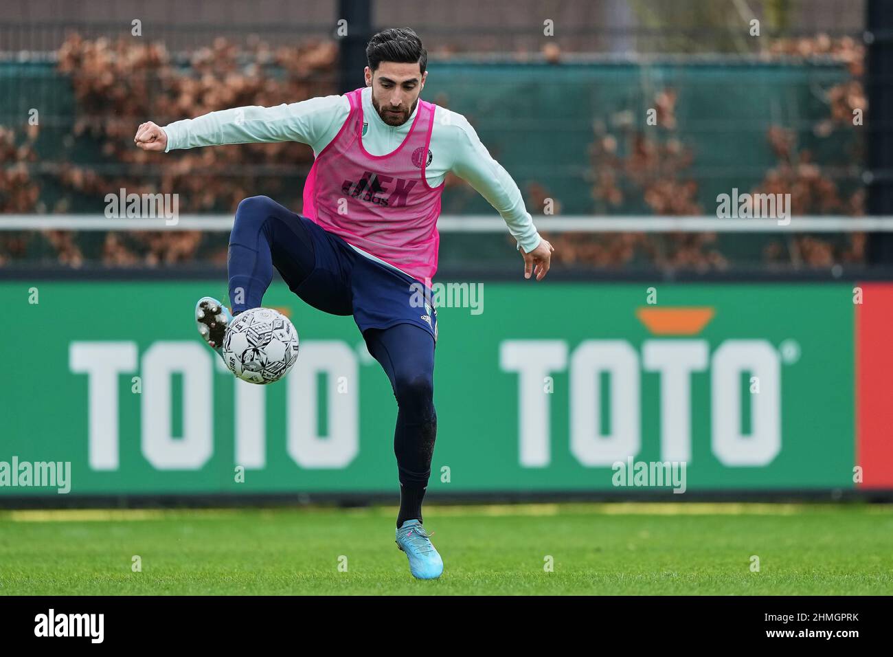 Rotterdam - (l-r) Alireza Jahanbakhsh of Feyenoord during the training ...