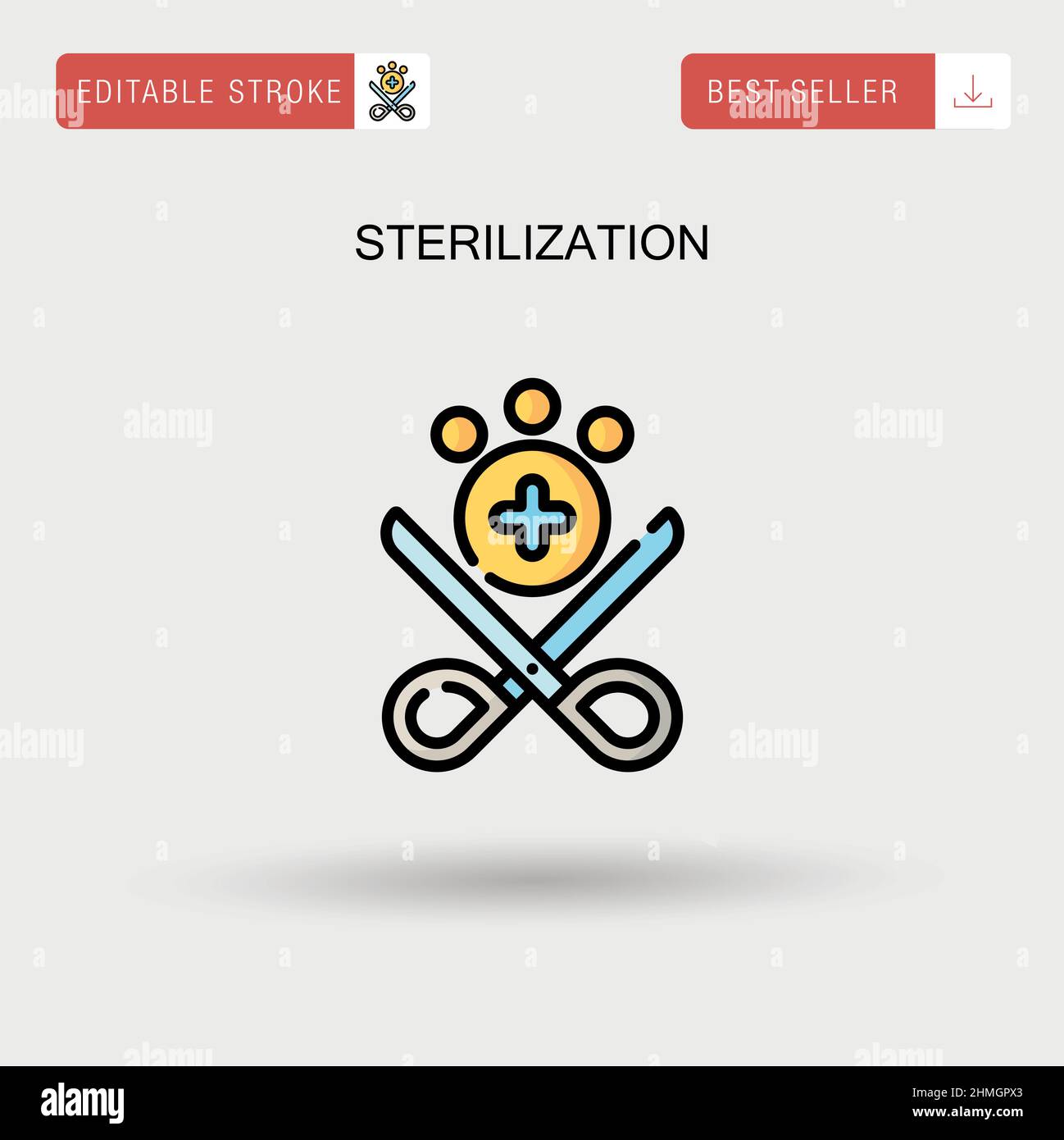 Sterilization Simple Vector Icon Stock Vector Image And Art Alamy
