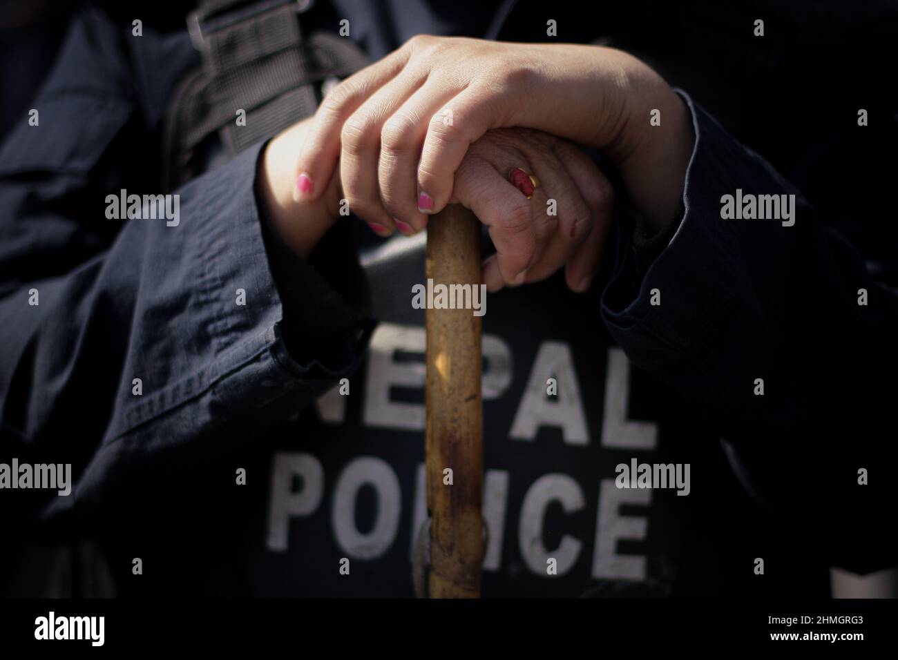 Nepal female police hi-res stock photography and images - Alamy
