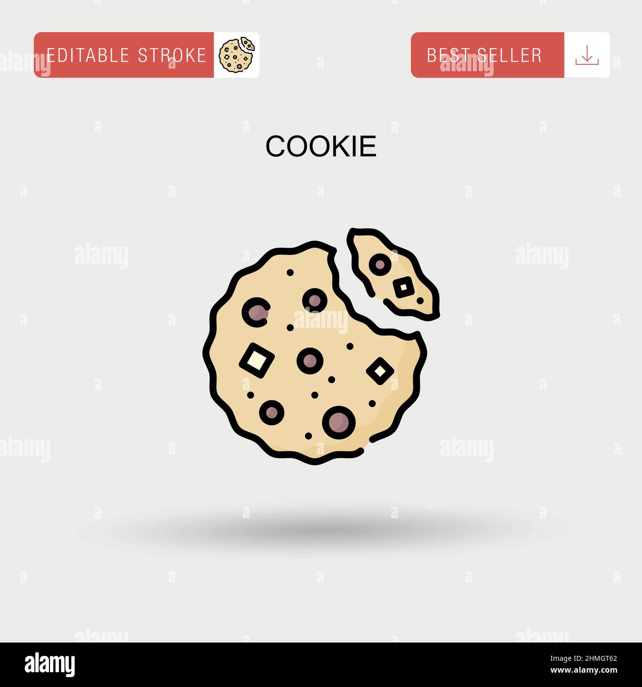 Delicious breakfast coffee cookies Stock Vector Images - Alamy