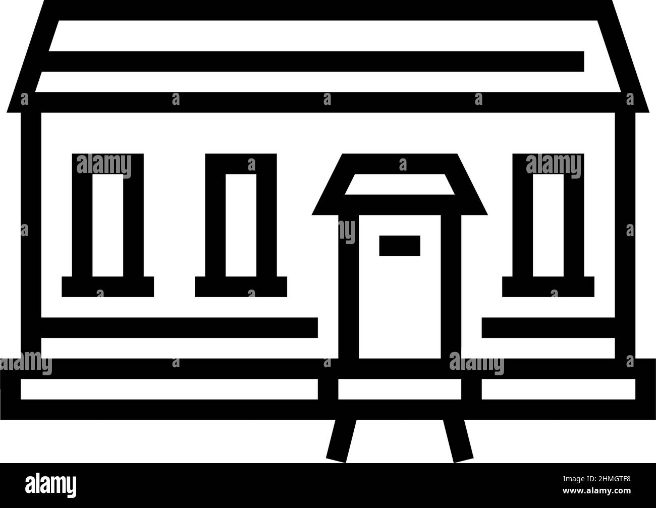 tiny home line icon vector illustration Stock Vector Image & Art - Alamy