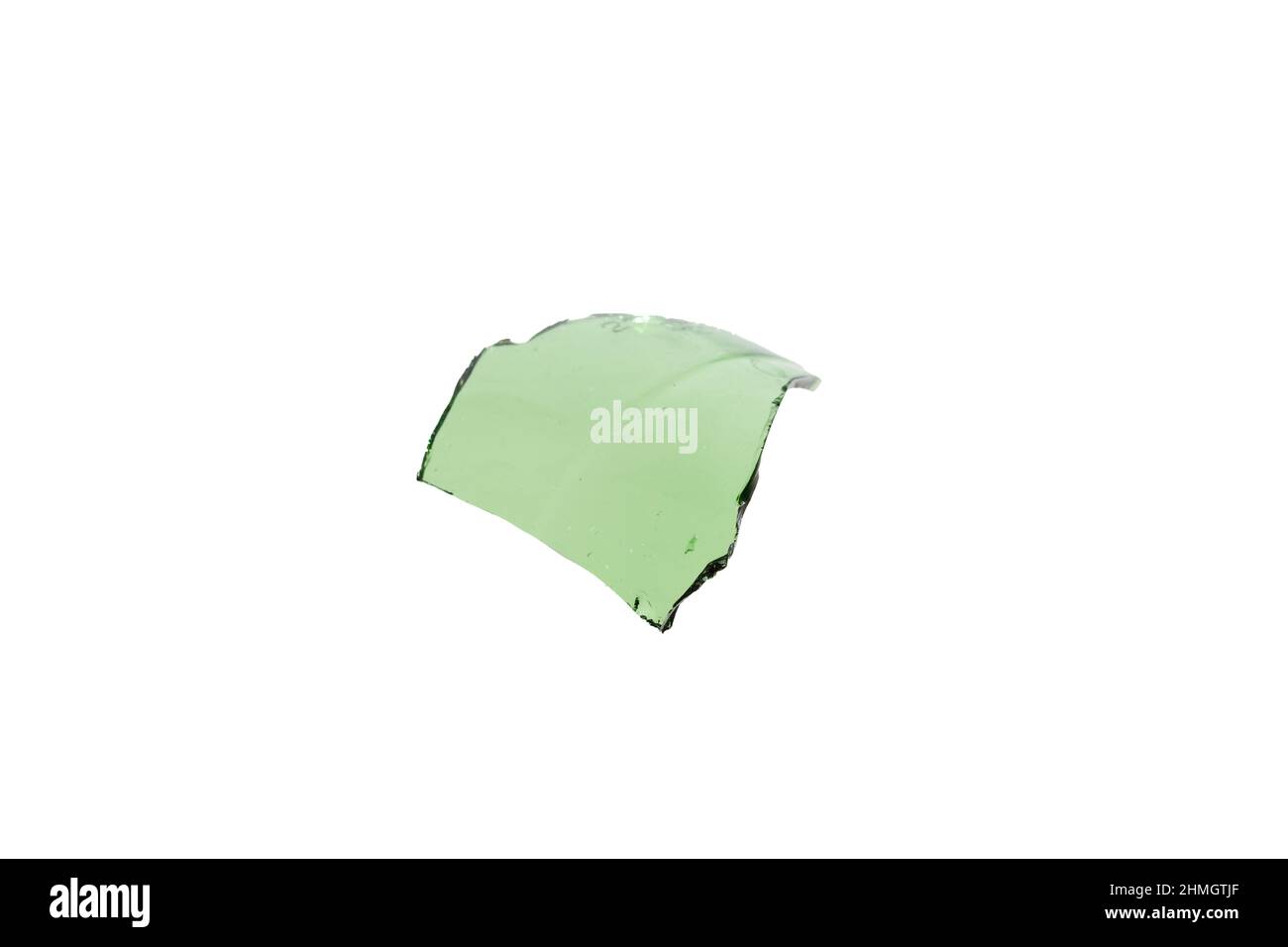 green shard glass isolated on white background. High quality photo ...