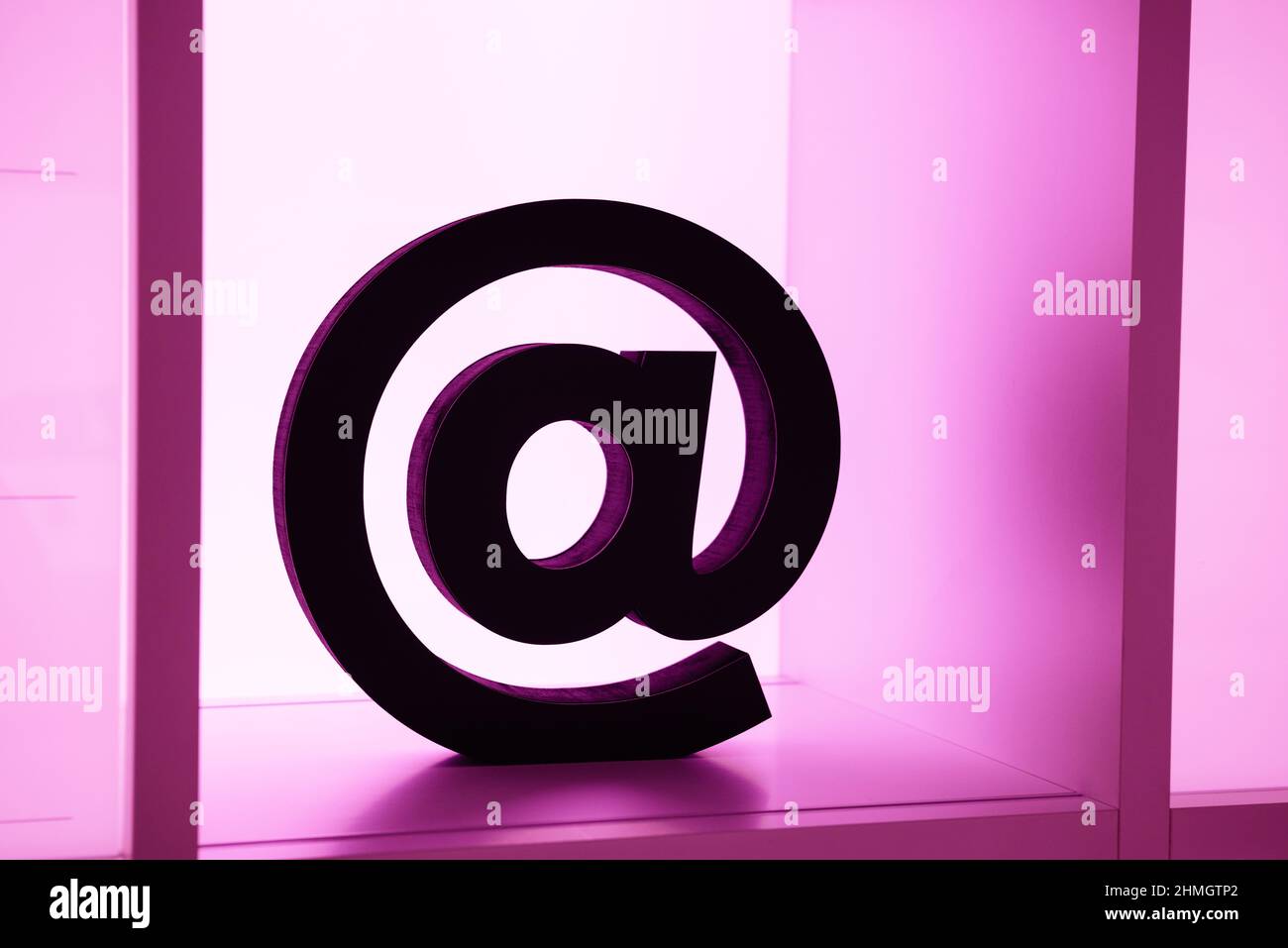 Main signage of internet pronounced at or at sign or address sign the ...