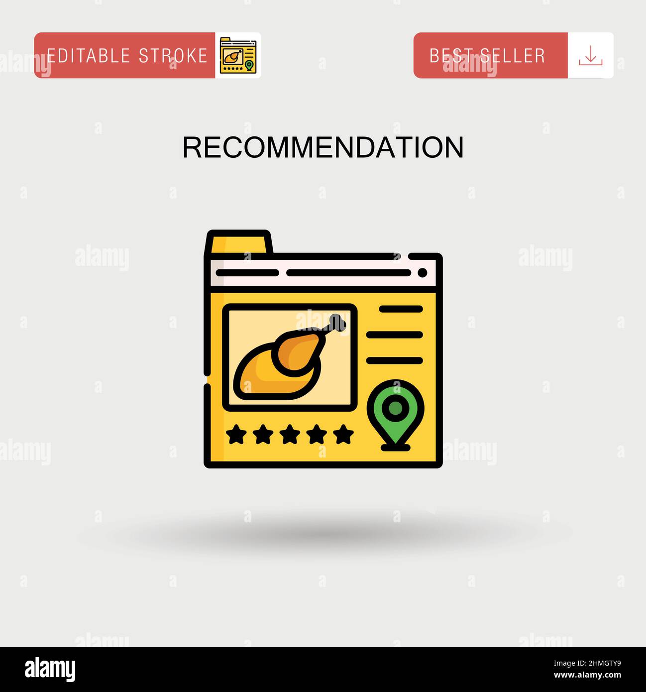 Recommendation Simple vector icon Stock Vector Image & Art - Alamy