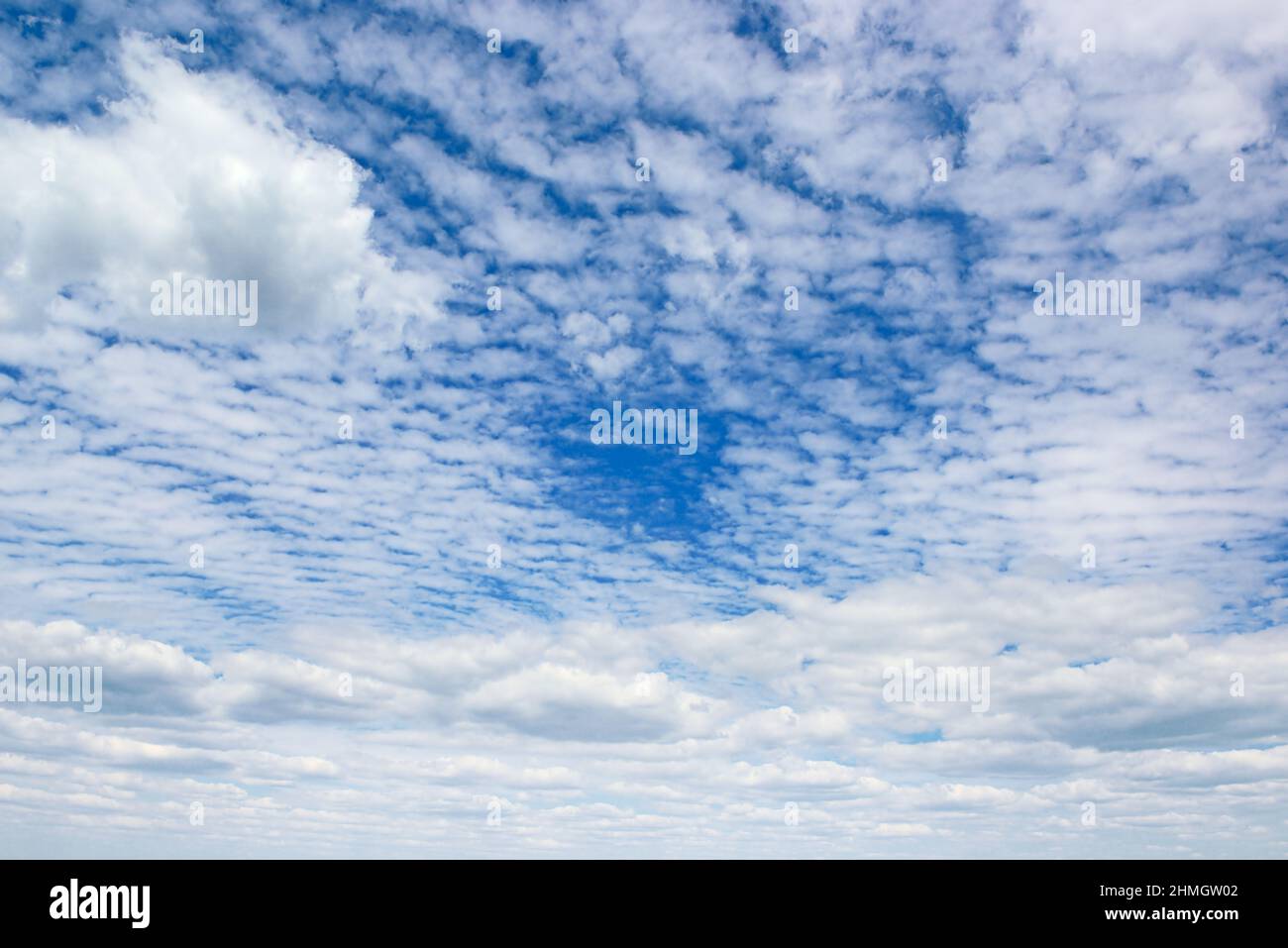 Rectangular landscape with blue sky and white clouds Stock Photo - Alamy
