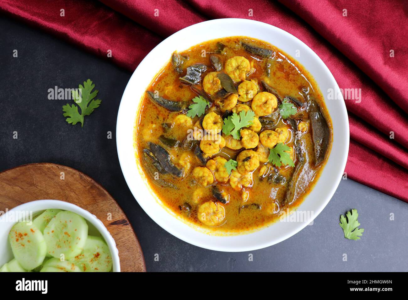 Tangy and spicy Shrimp curry. Tiny prawns curry made using dried mango ...