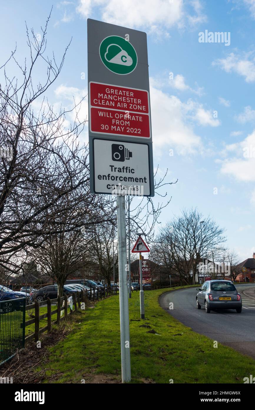 Greater Manchester Clean Air Zone Signs, Chadderton, Oldham, Greater ...