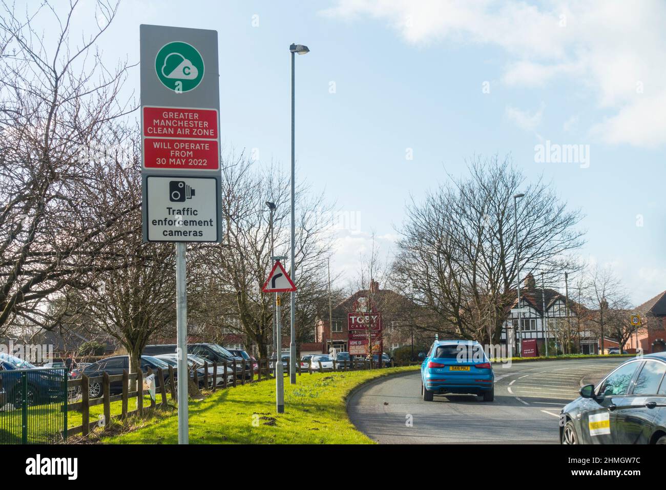 Greater Manchester Clean Air Zone Signs, Chadderton, Oldham, Greater ...