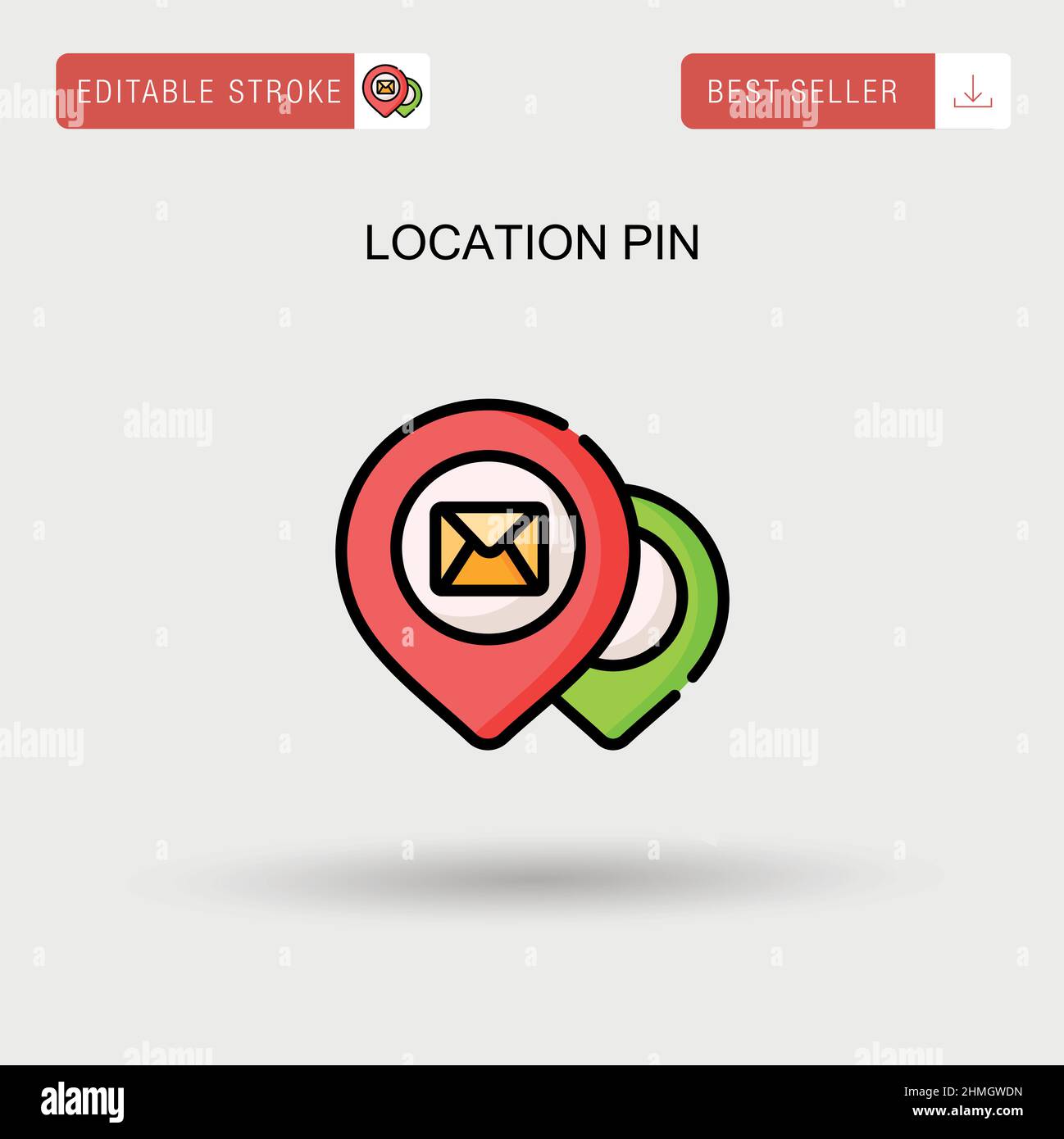 Location pin Simple vector icon Stock Vector Image & Art - Alamy