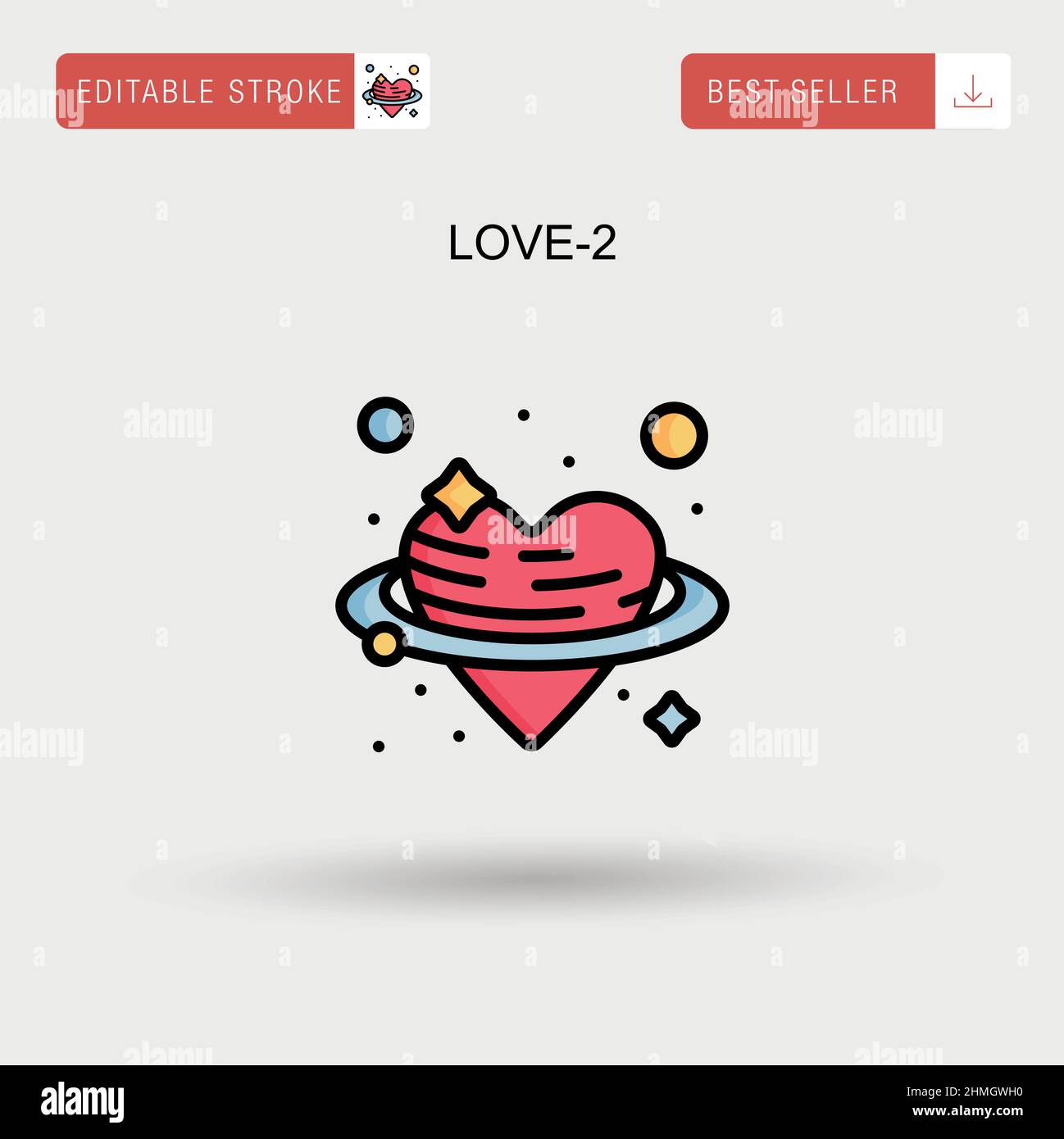 Love-2 Simple vector icon Stock Vector Image & Art - Alamy