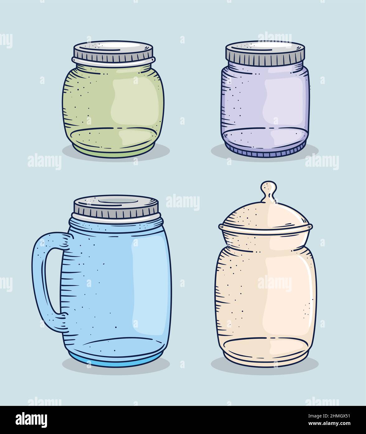 Elegant storage jars hi-res stock photography and images - Alamy