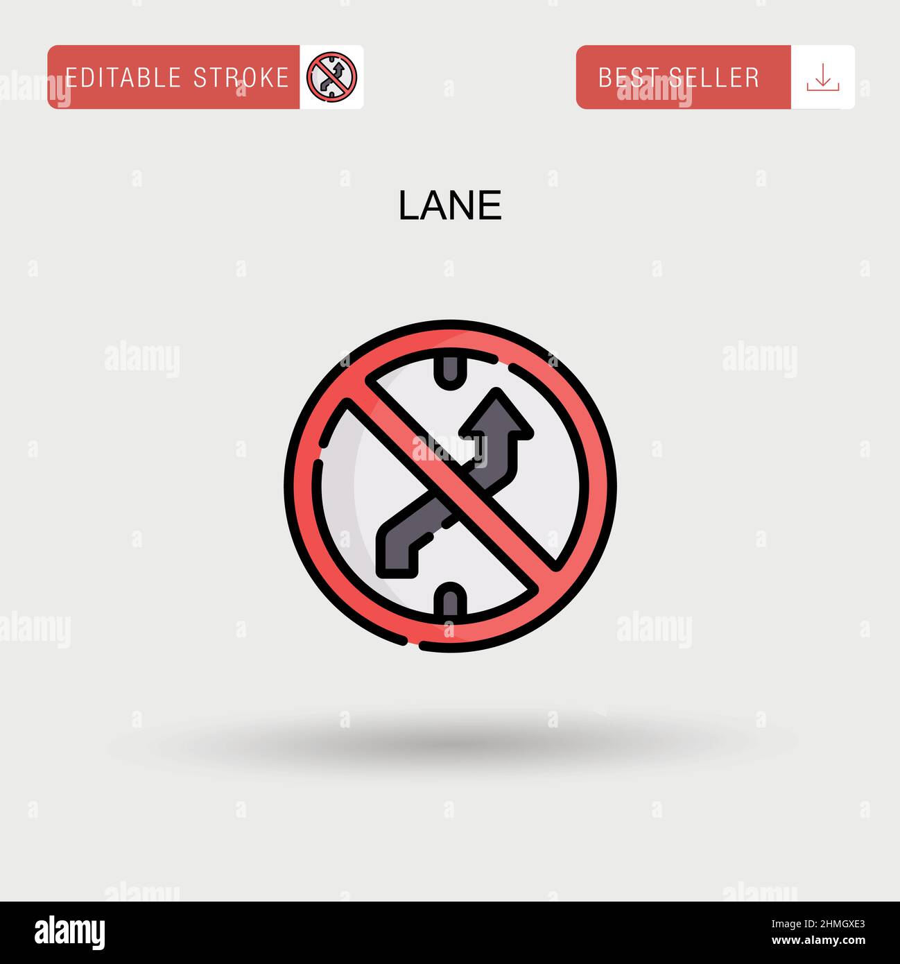 Lane Simple vector icon Stock Vector Image & Art - Alamy