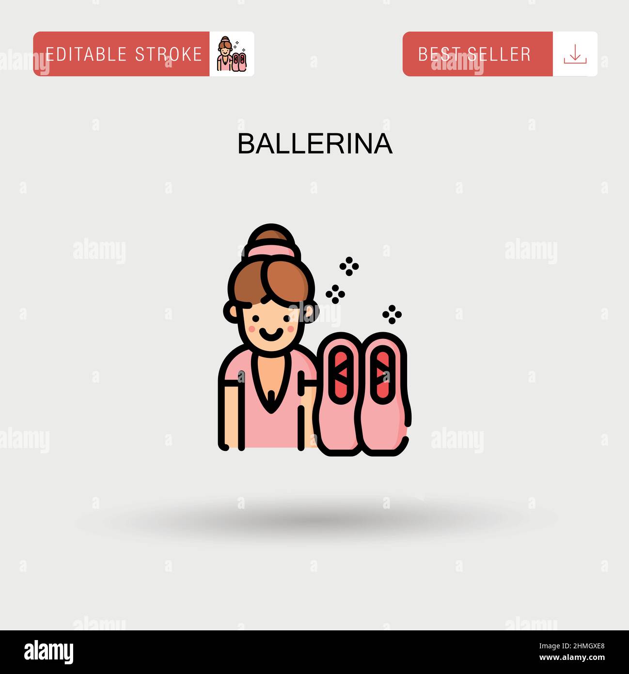 Ballerina icon hi-res stock photography and images - Alamy