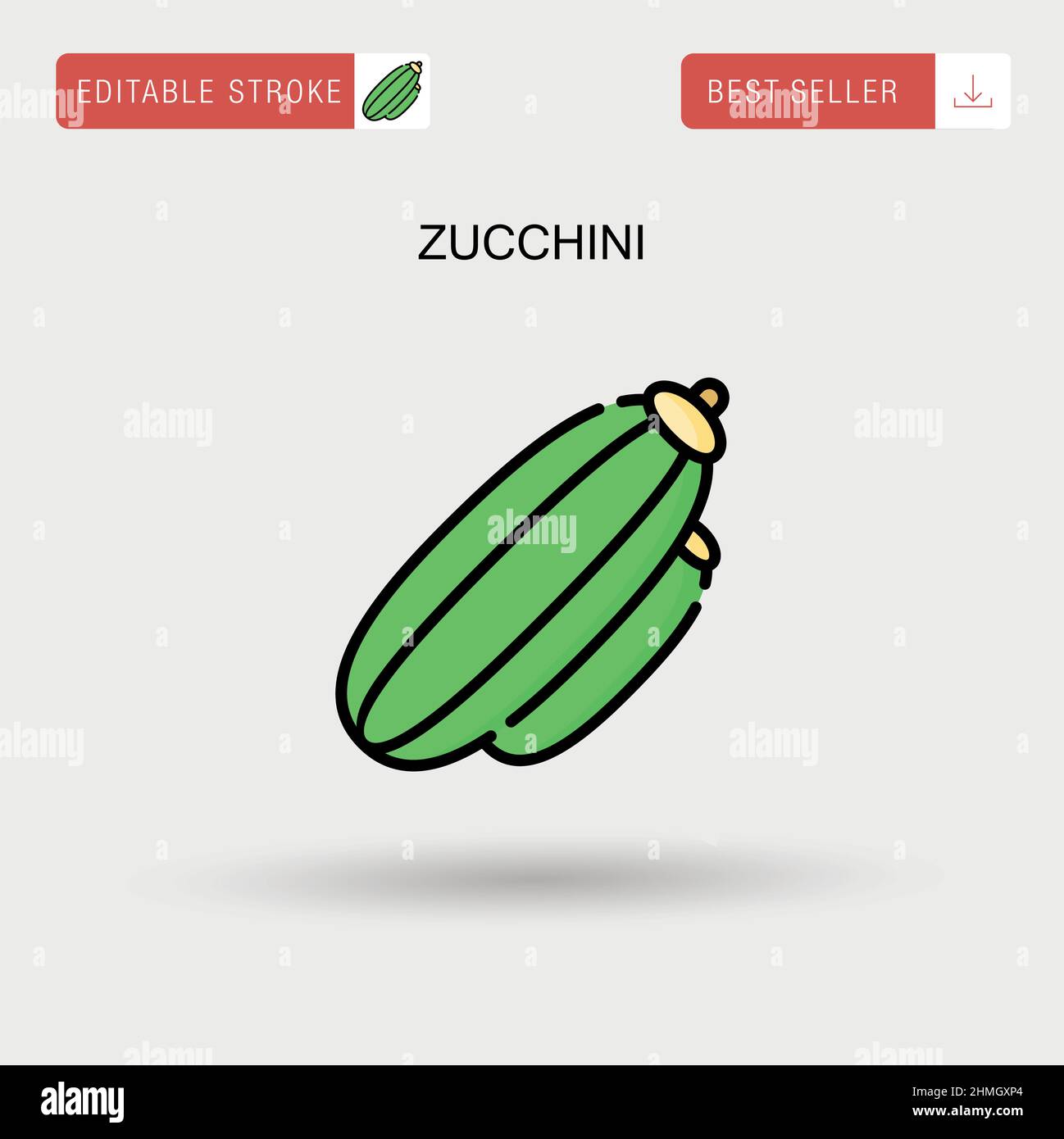 Zucchini plant Stock Vector Images - Alamy
