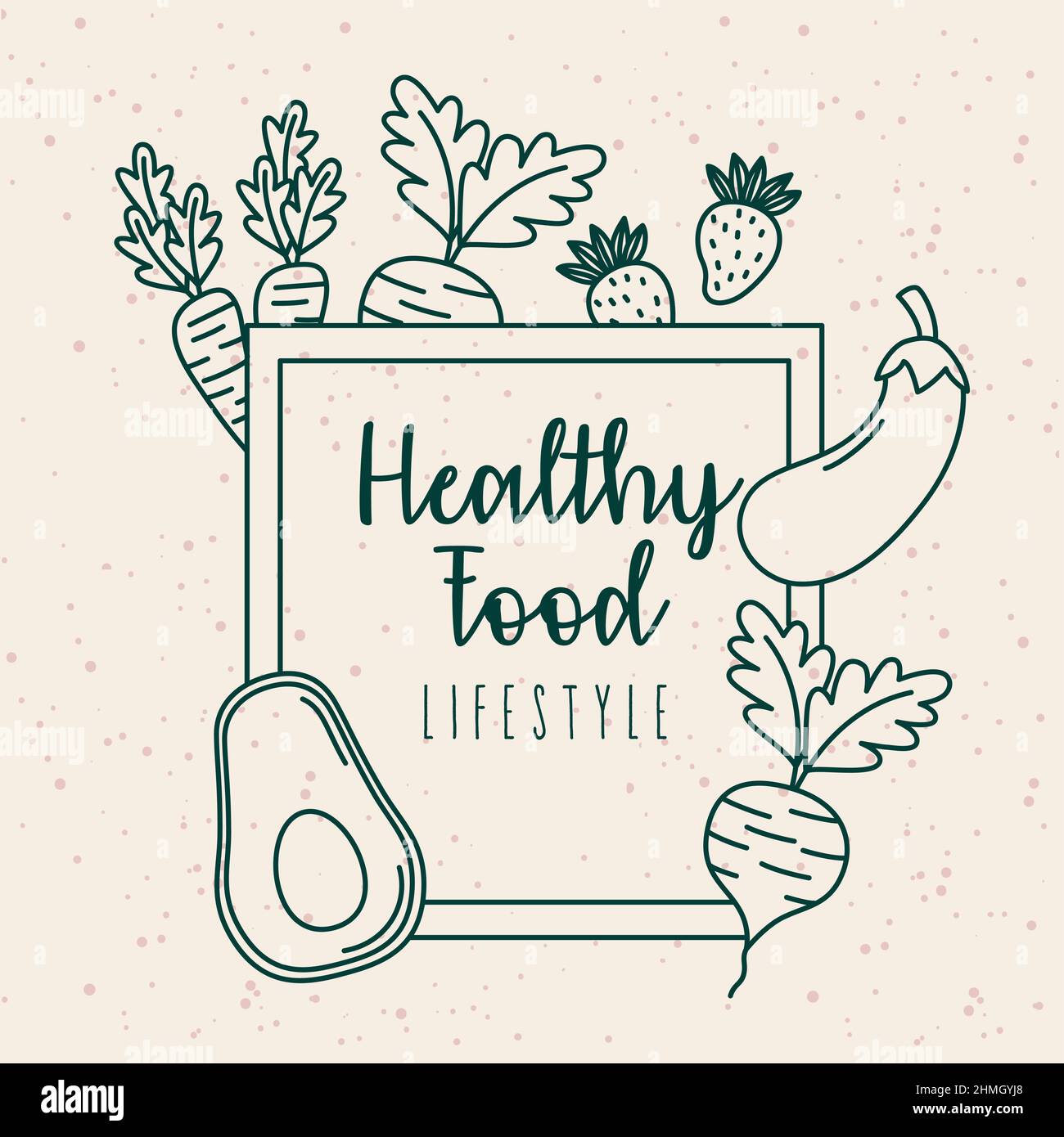square label healthy food Stock Vector Image & Art - Alamy