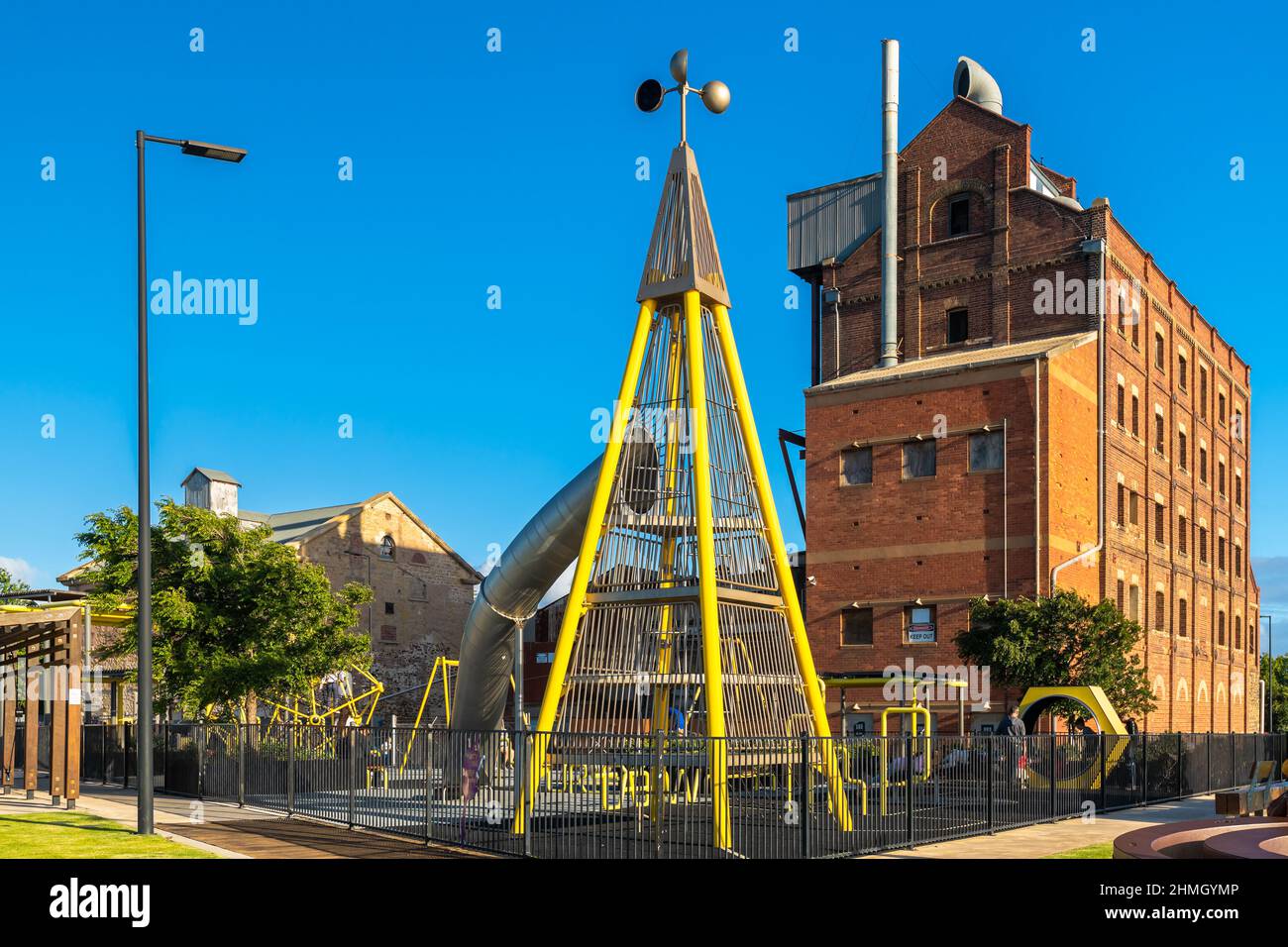 Port Adelaide, South Australia - November 9, 2019: Hi-Tech playground ...