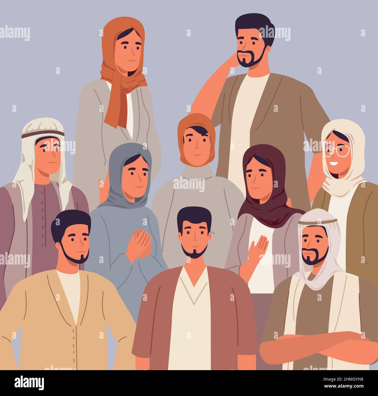 meeting of muslim people Stock Vector Image & Art - Alamy