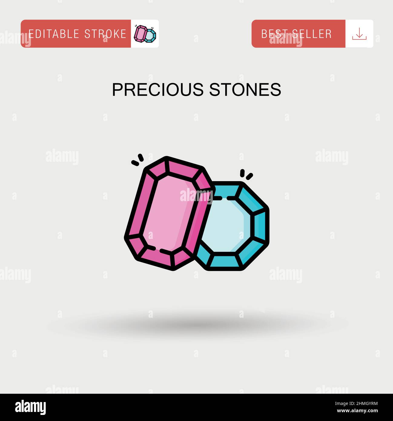 Precious stones Stock Vector Images - Alamy