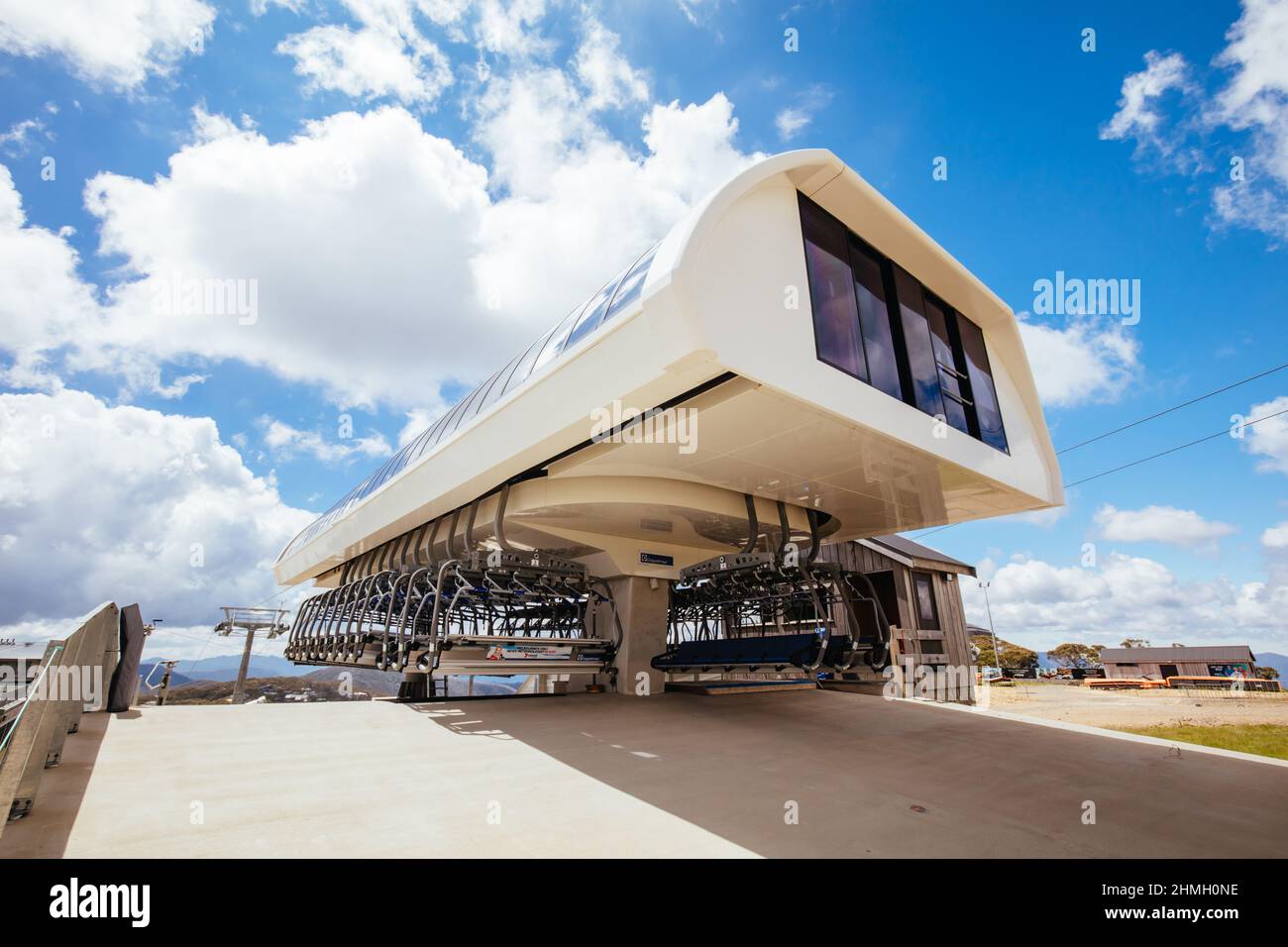 Mt Buller Ski Lift in Australia Stock Photo - Alamy