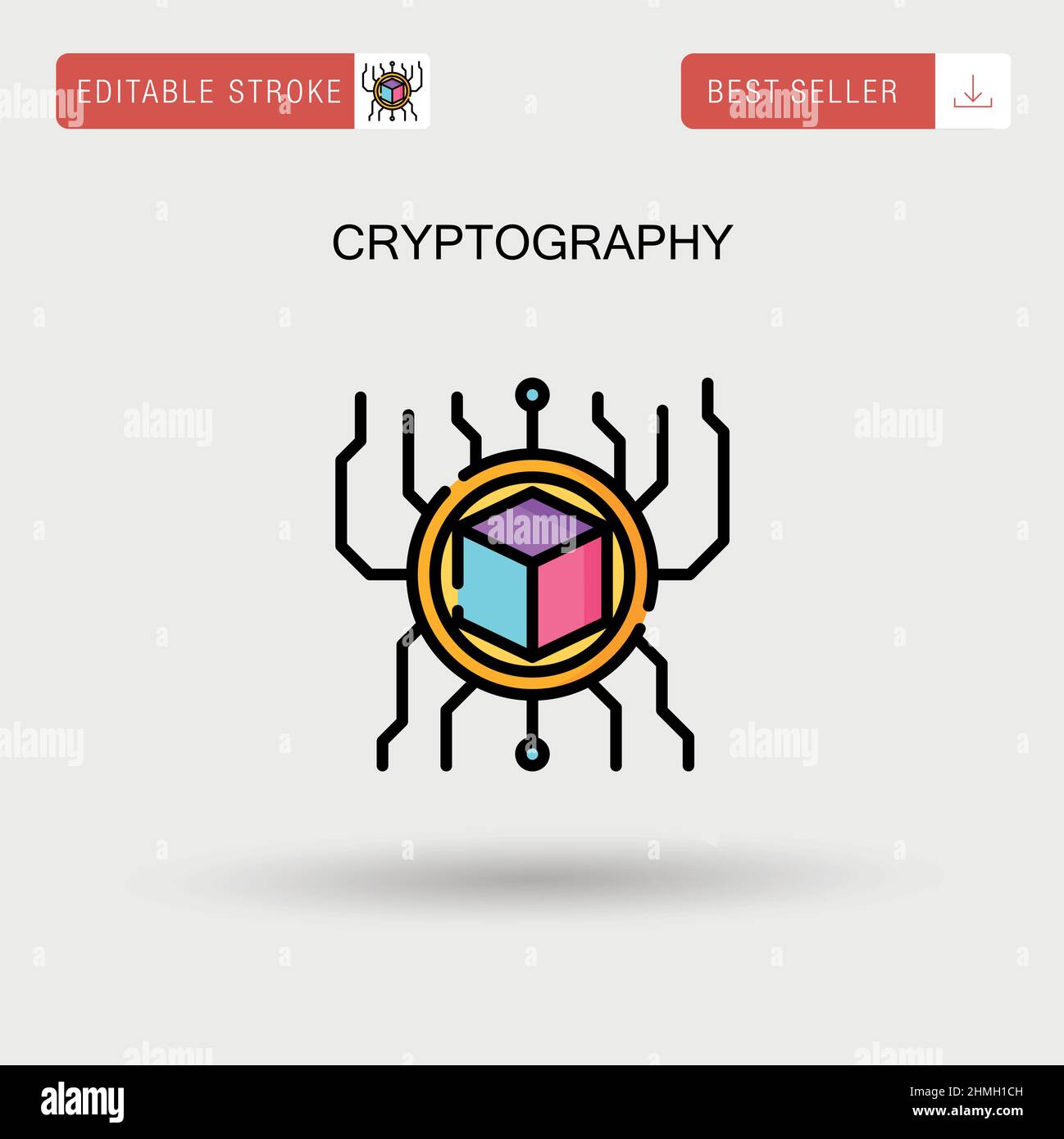 Cryptography Simple vector icon Stock Vector Image & Art - Alamy