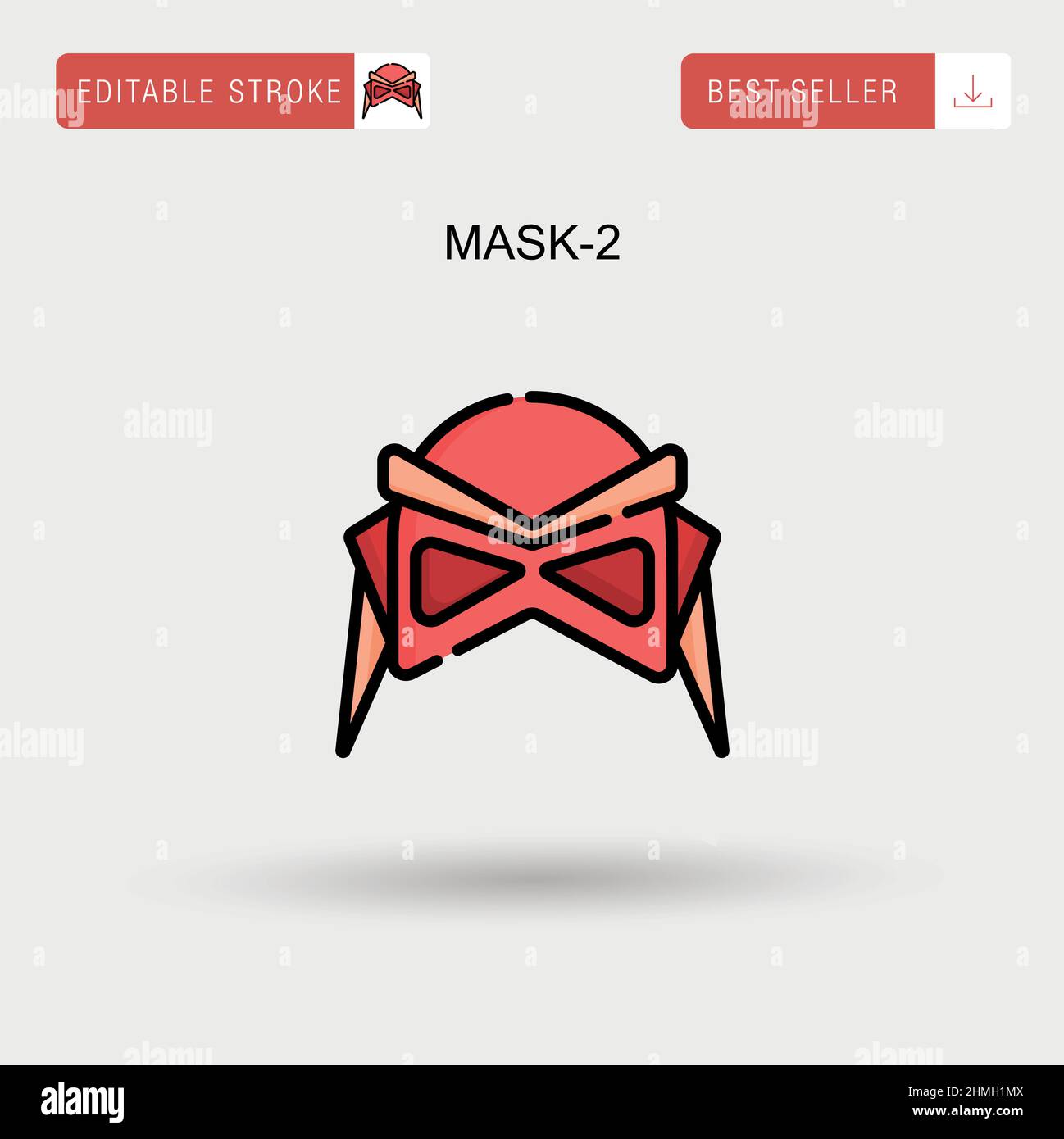 Mask-2 Simple vector icon Stock Vector Image & Art - Alamy