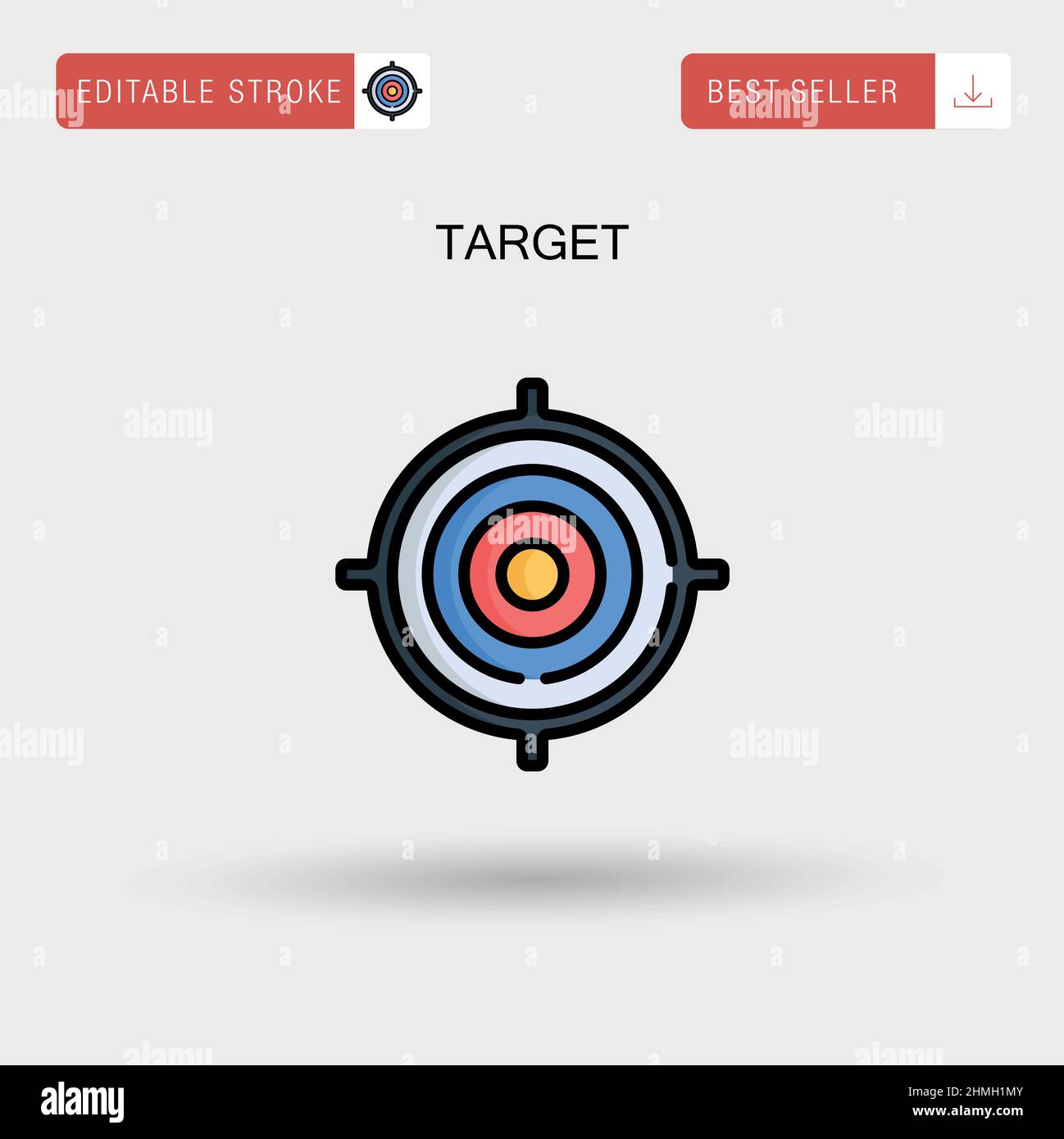 Target Simple vector icon Stock Vector Image & Art - Alamy