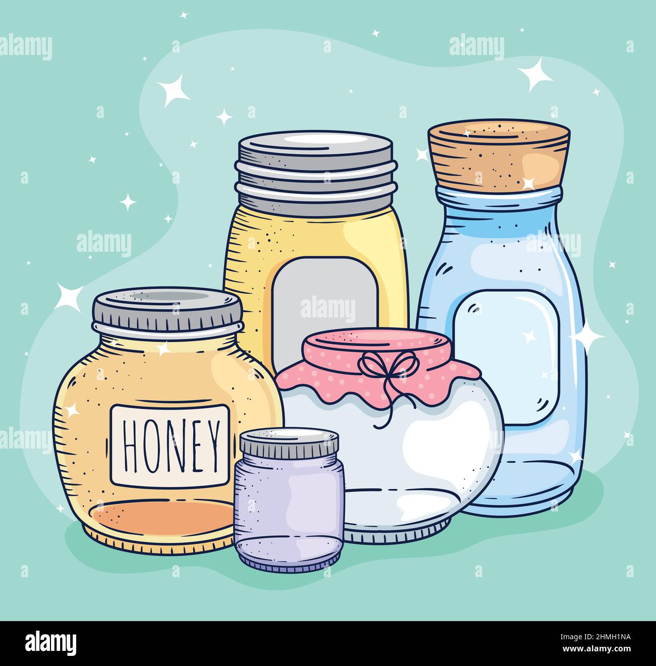 Mason jars bottles hi-res stock photography and images - Alamy