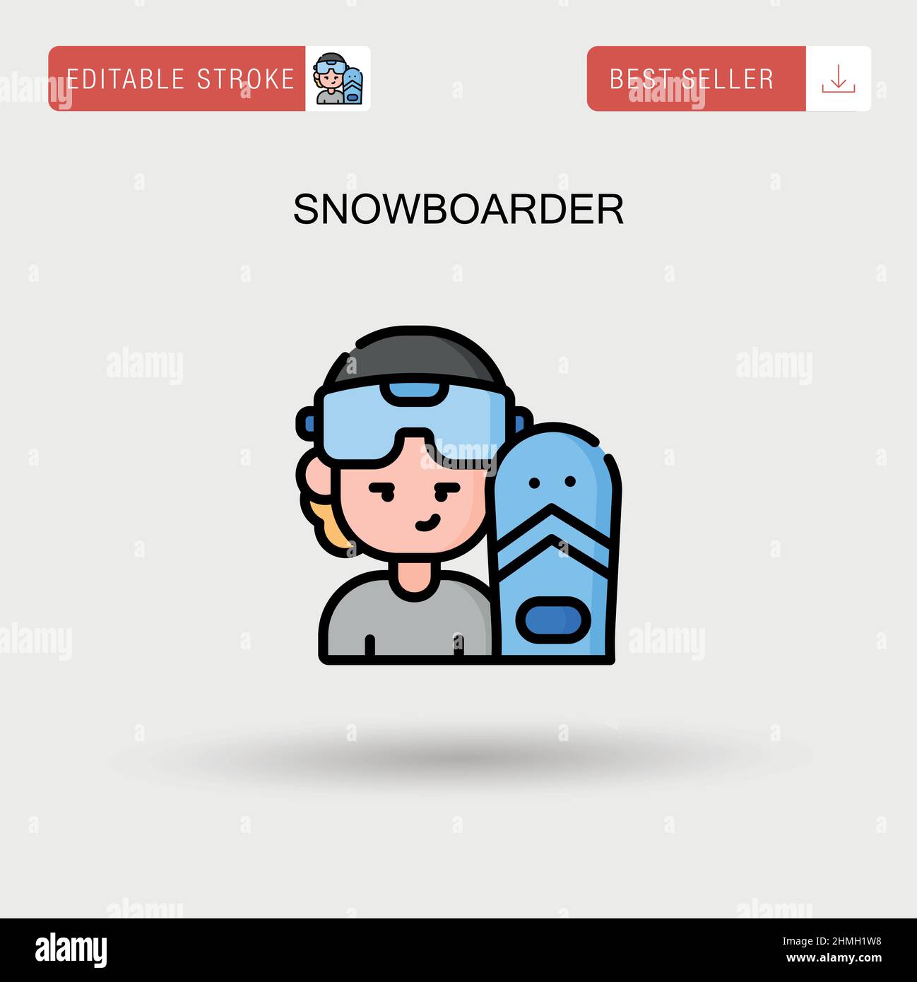 Snowboarder Stock Vector Images - Alamy