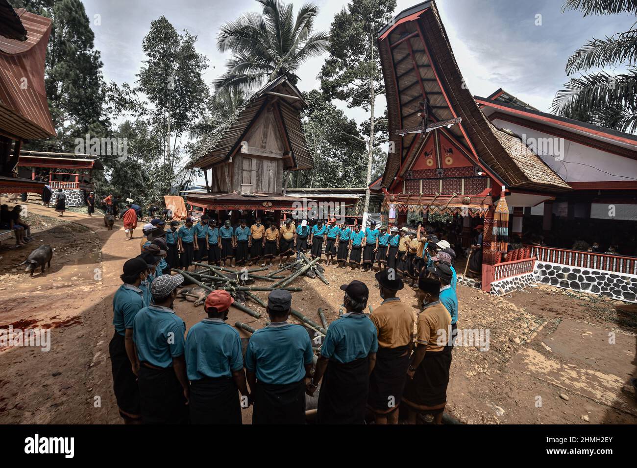 February 8, 2022, toraja, South Sulawesi, Indonesia: Toraja people ...