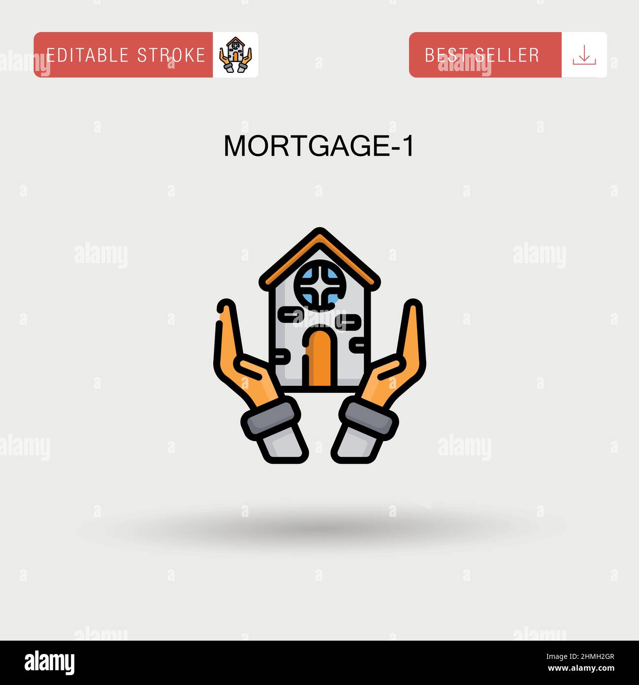 Mortgage insurance icon symbol Stock Vector Images - Alamy