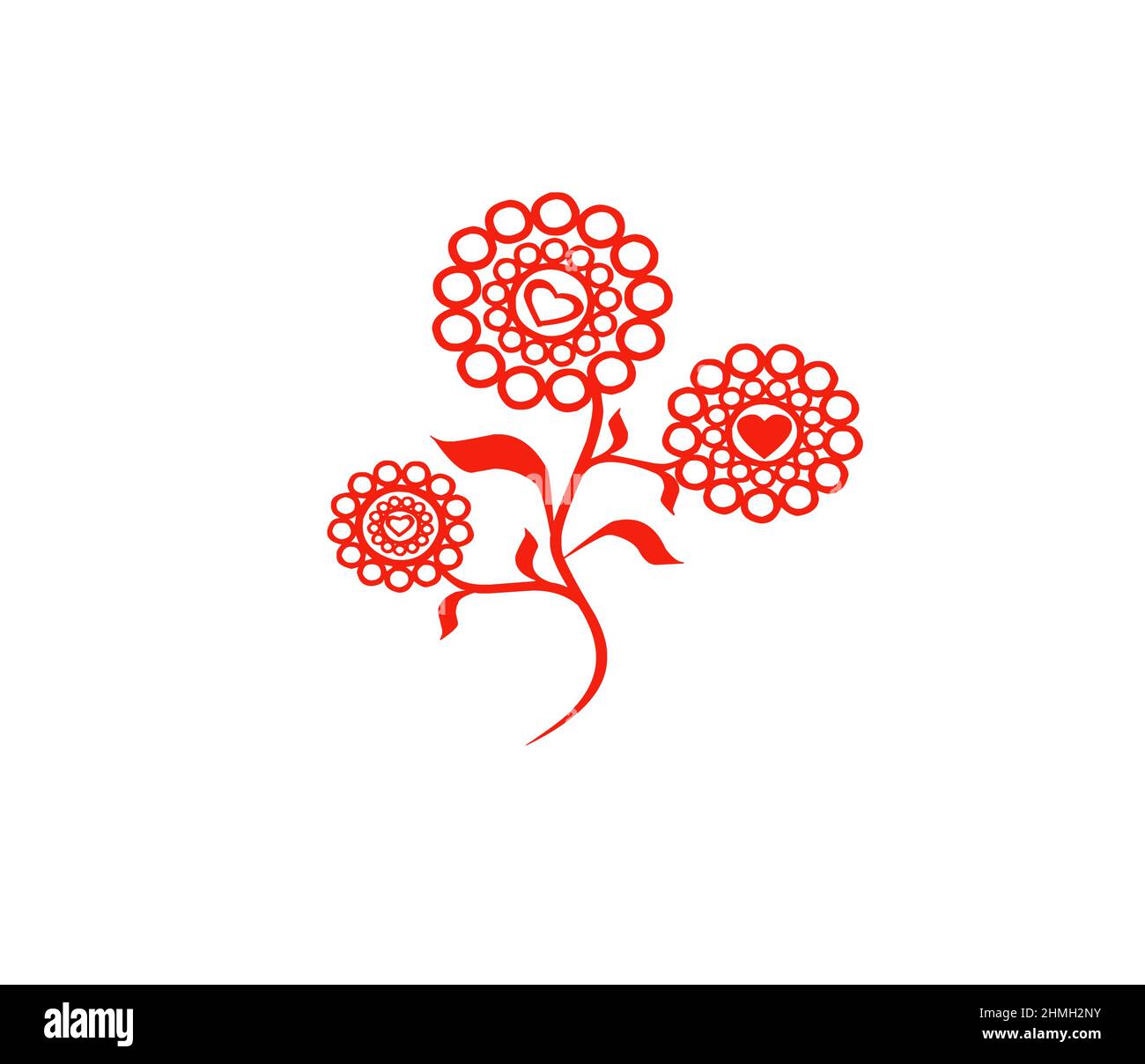 Flower plant leaf abstract Cut Out Stock Images & Pictures - Alamy