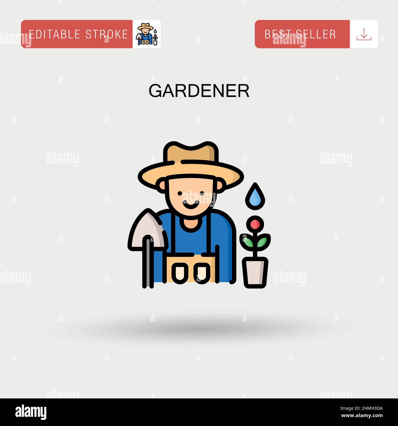 Botanical garden gardener tree Stock Vector Images - Alamy