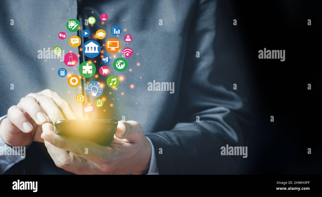 Messaging application icons hi-res stock photography and images - Alamy