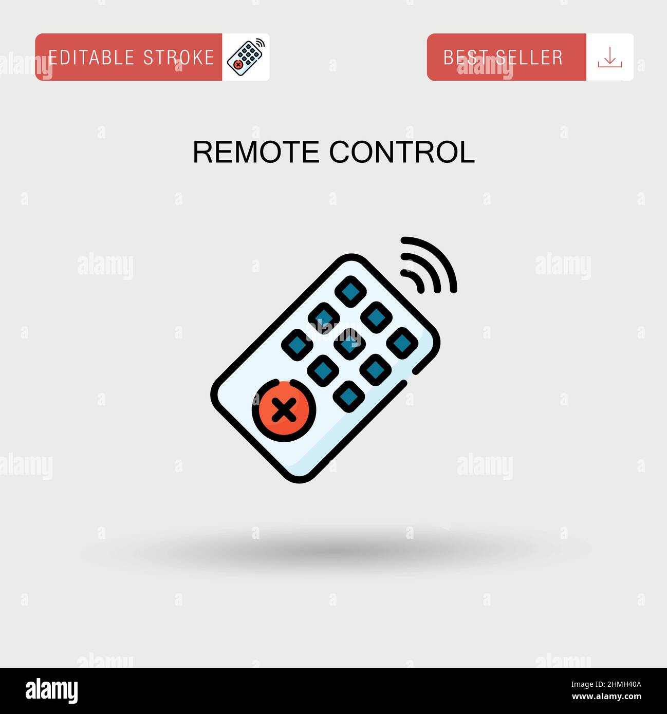 Remote control Simple vector icon Stock Vector Image & Art - Alamy