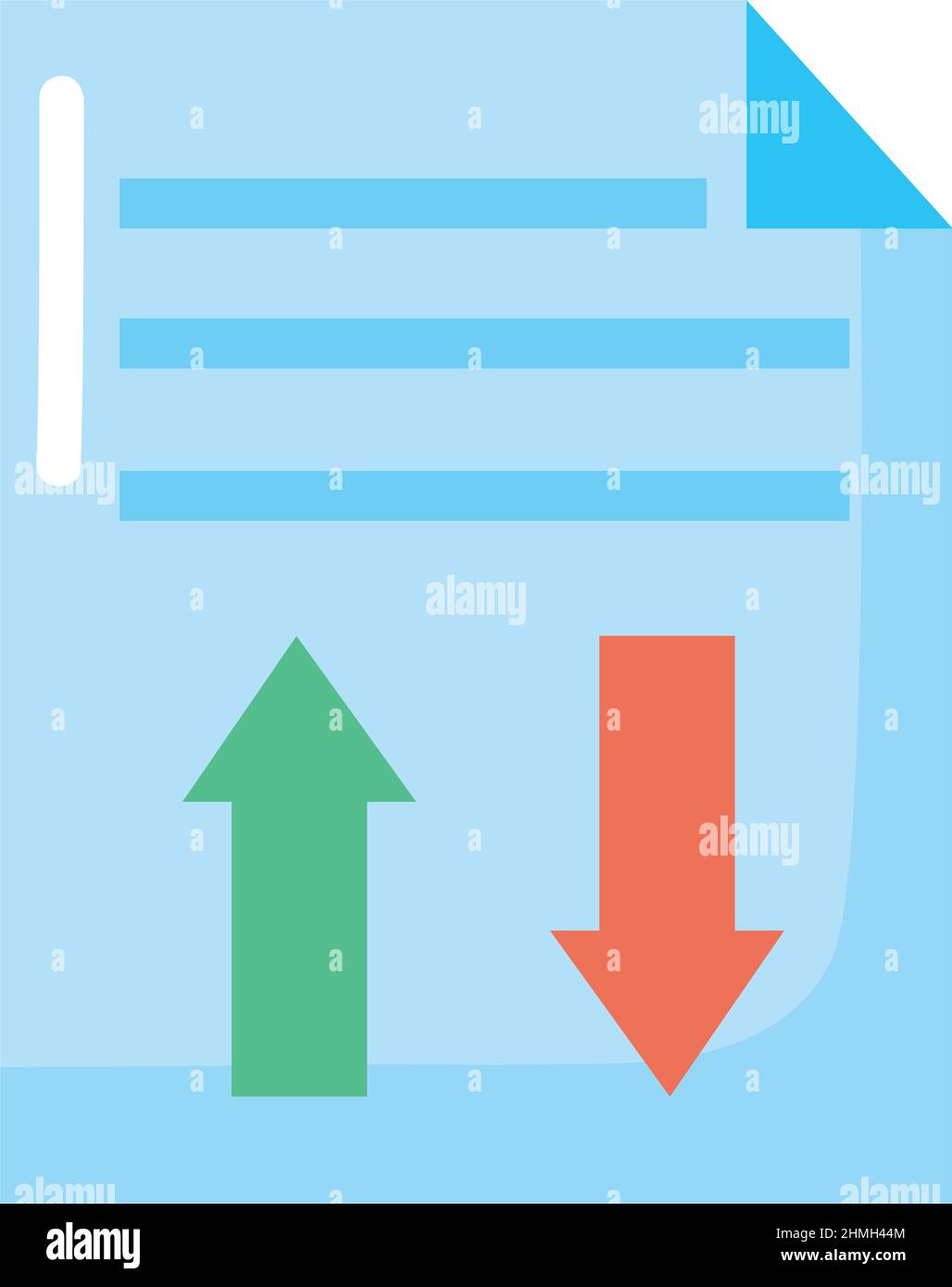 document file with arrows icon Stock Vector Image & Art - Alamy