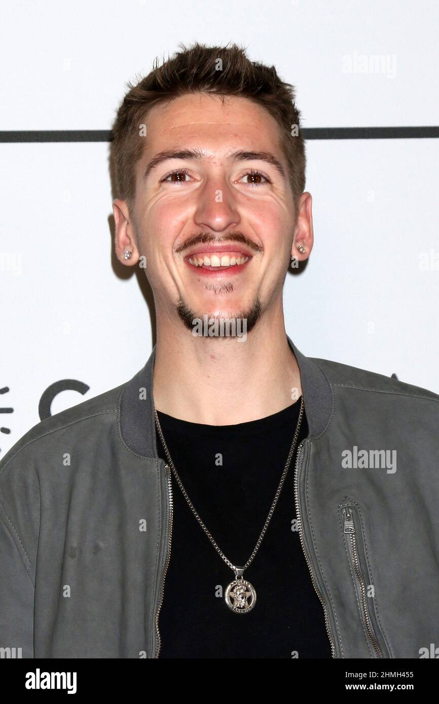 Hunter Fieri at the Merging Vets and Players Charity Super Bowl Kick ...