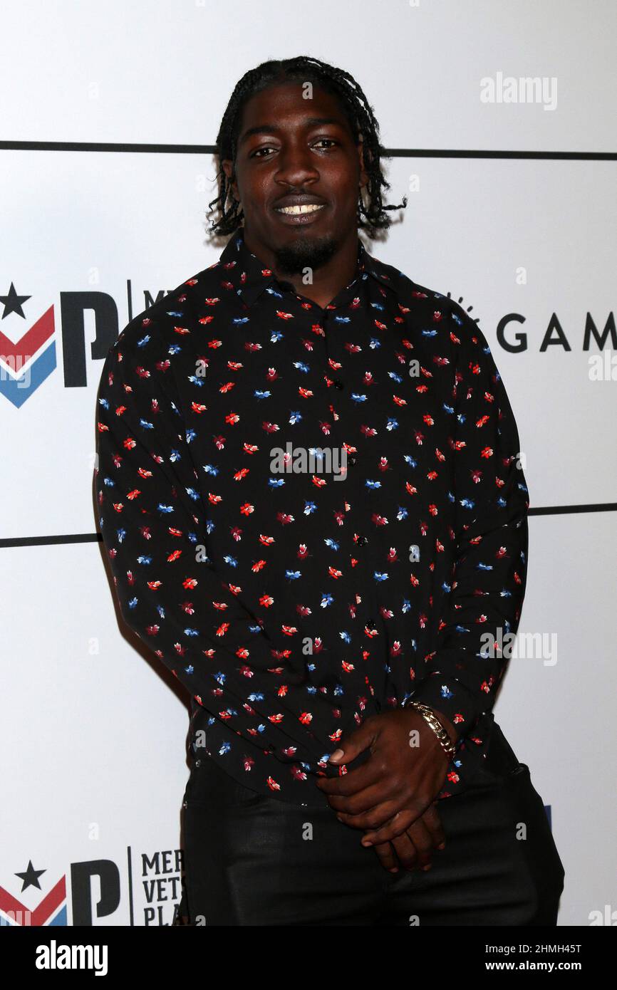Tevon Coney at the Merging Vets and Players Charity Super Bowl Kick-Off ...